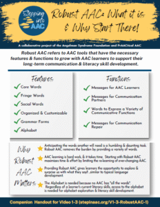 Stepping into AAC - Angelman Syndrome Foundation